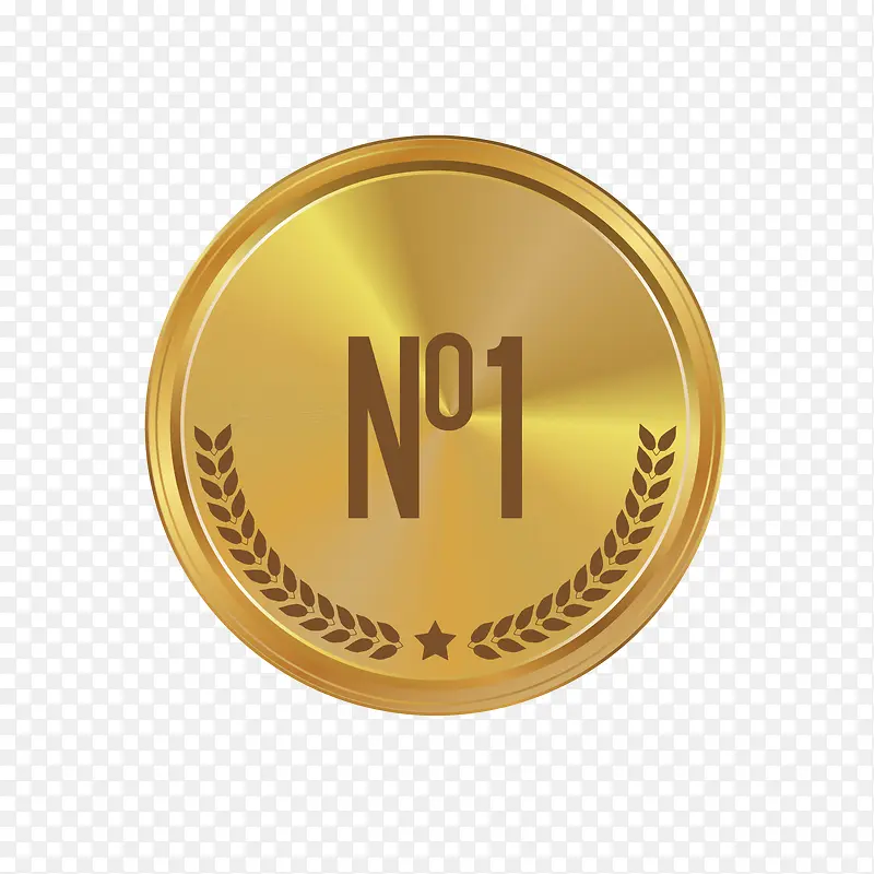 矢量金色NO1金牌奖章PNG图片素材下载_图片编号ybbnwddw-免抠素材网