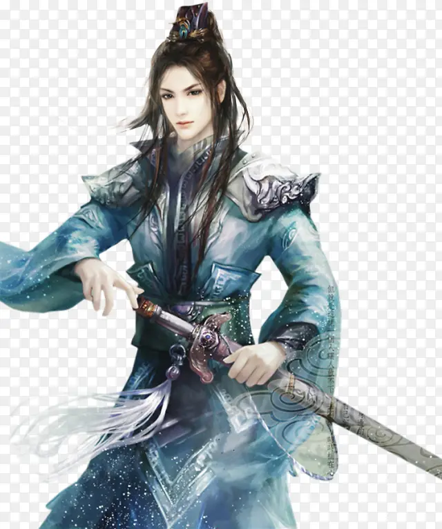 蓝色衣服美男子PNG图片素材下载_图片编号yvvowbnx-免抠素材网