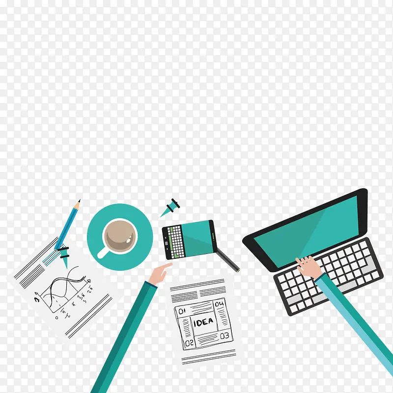 绿色办公电脑PNG图片素材下载_图片编号qgebkozr-免抠素材网