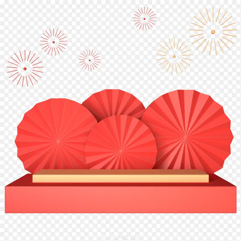 春节，烟花，台阶，氛围PNG图片素材下载_图片编号ybvvxkxx-免抠素材网