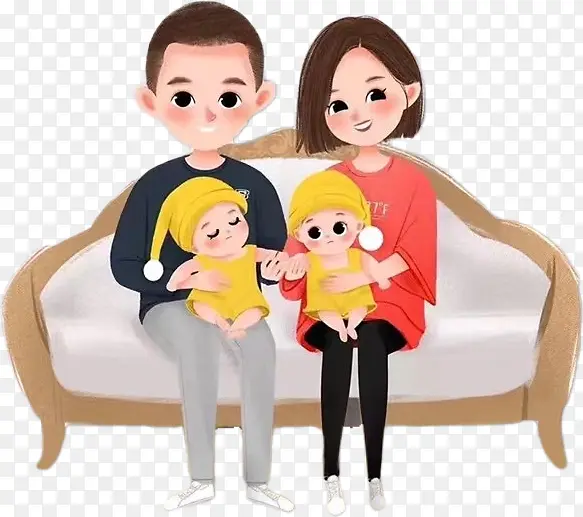 亲子头像 亲子手绘 亲子卡通PNG图片素材下载_图片编号ypkkonpb-免抠素材网