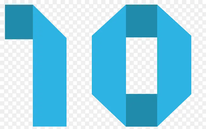 卡通数字蓝色数字10十PNG图片素材下载_图片编号qakkwnnp-免抠素材网